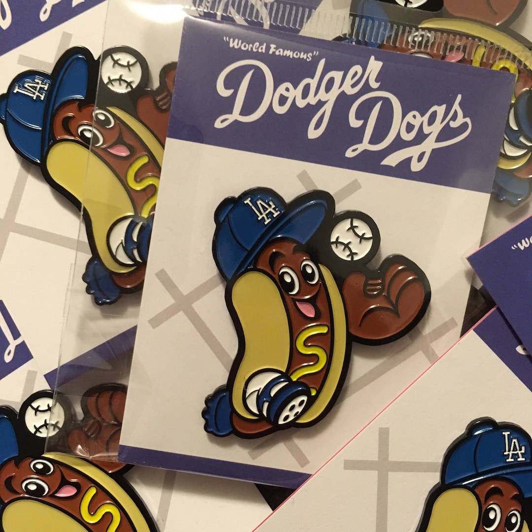 Dodger Dog Enamel Pin - Etsy