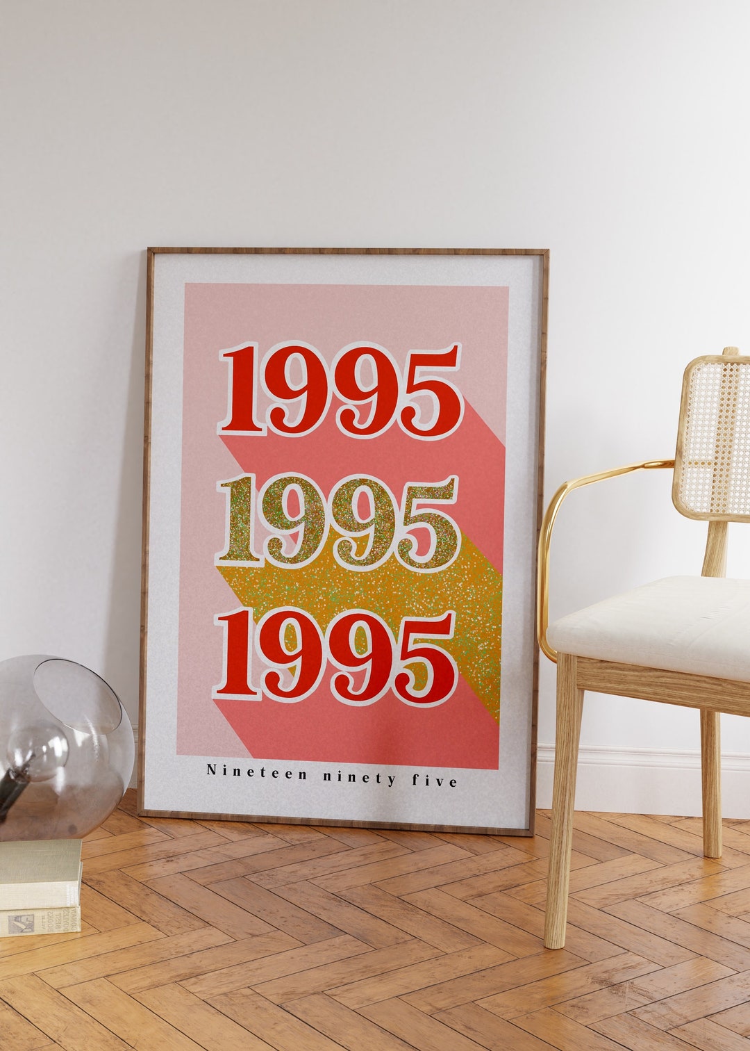 1995 Birthday Print , Birth Year, Birthday Gift Art Print , Unique ...