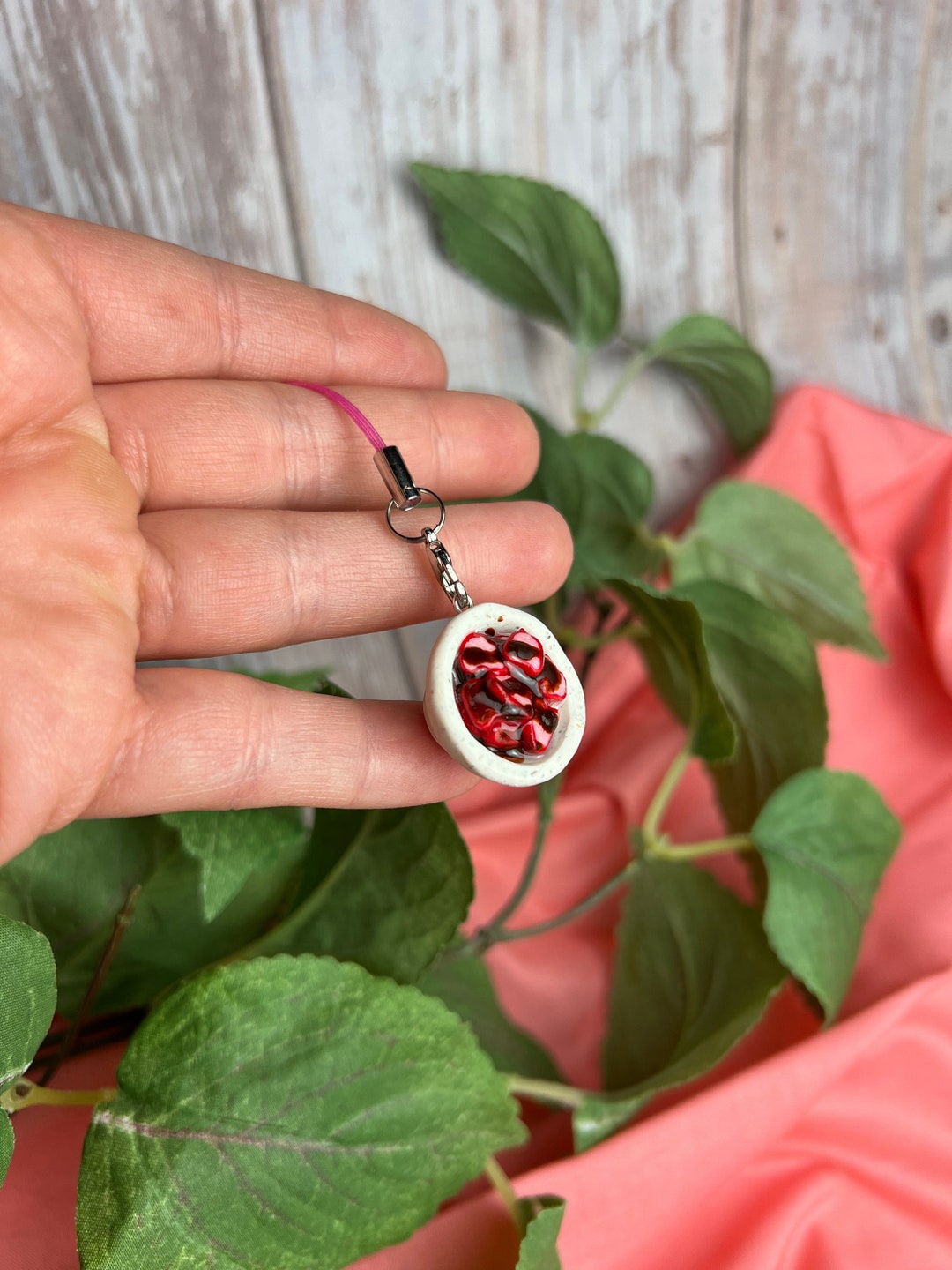 Chocolate Covered Strawberries Keychain | Viral Strawberries Keychain ...