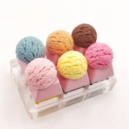Pastel Pink Kawaii Cake Cupcake Candy Sweets Resin Keycaps - Etsy