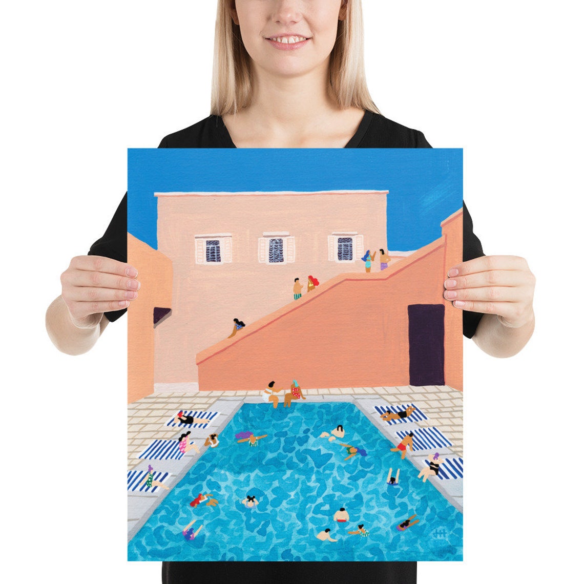 Art Print of Original Painting gathering by Helo - Etsy