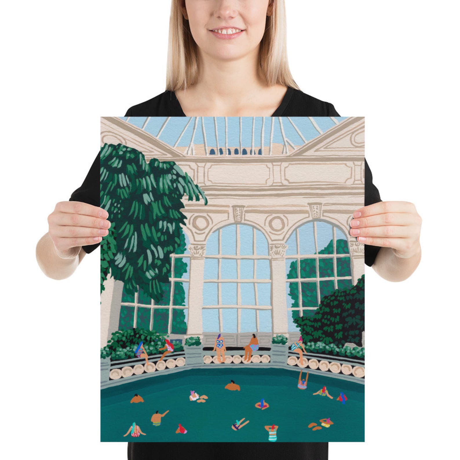 Art Print of Original Painting "greenhouse" by Helo Birdie - Wall Decor ...