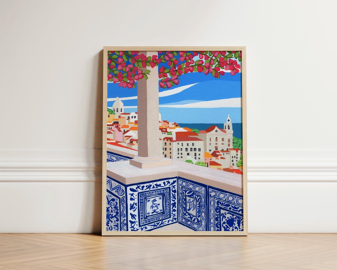 Lisbon, Portugal Art Print, Lisbon Wall Art, Lisbon Poster, Portugal ...