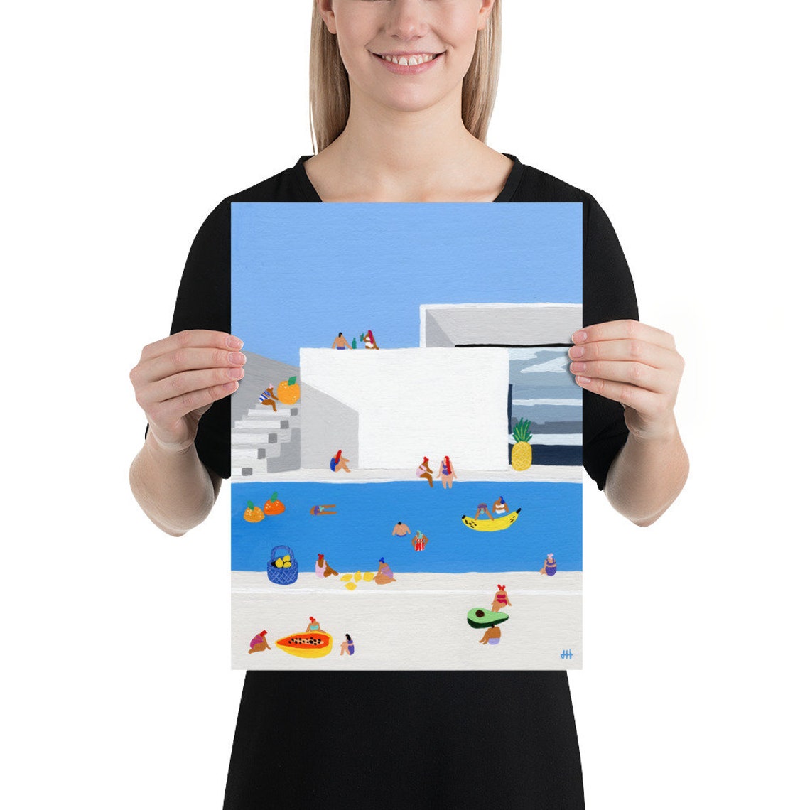 Art Print of Original Gouache Painting fruity - Etsy