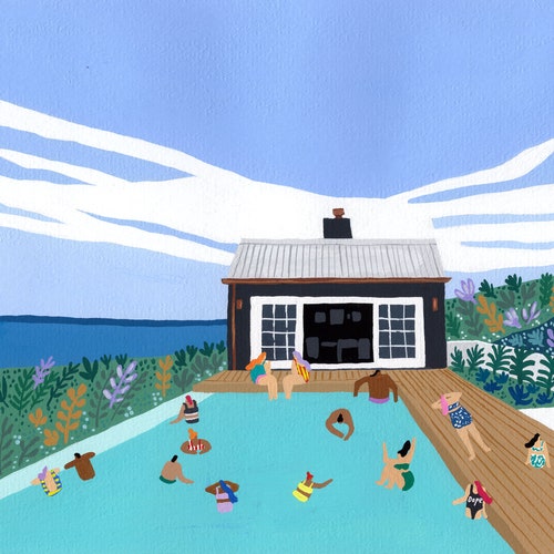 Art Print of Original Painting waitakere Ranges by - Etsy