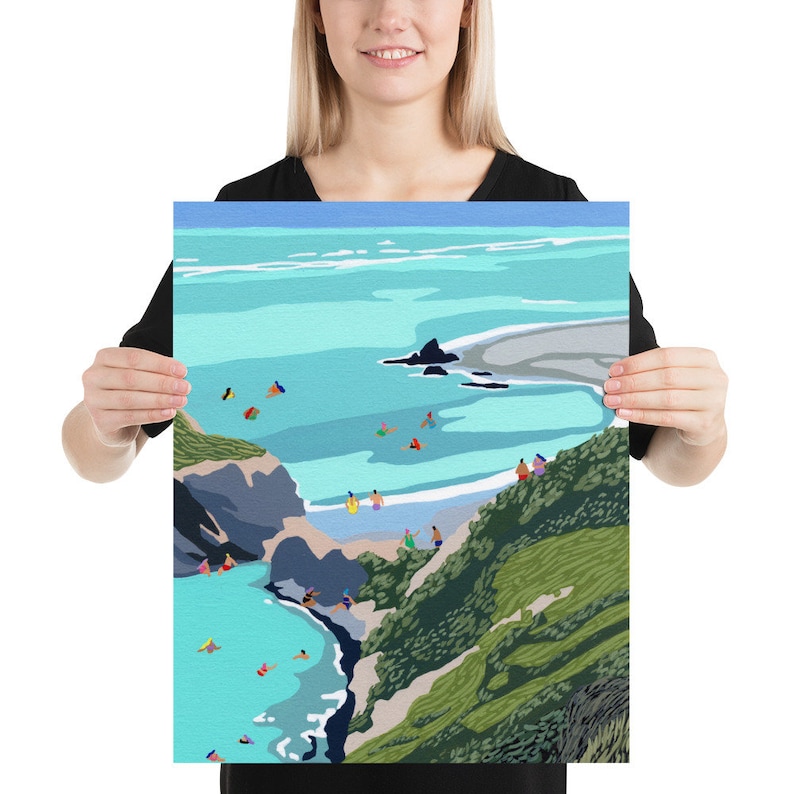 Art Print of Original Painting waitakere Ranges by - Etsy