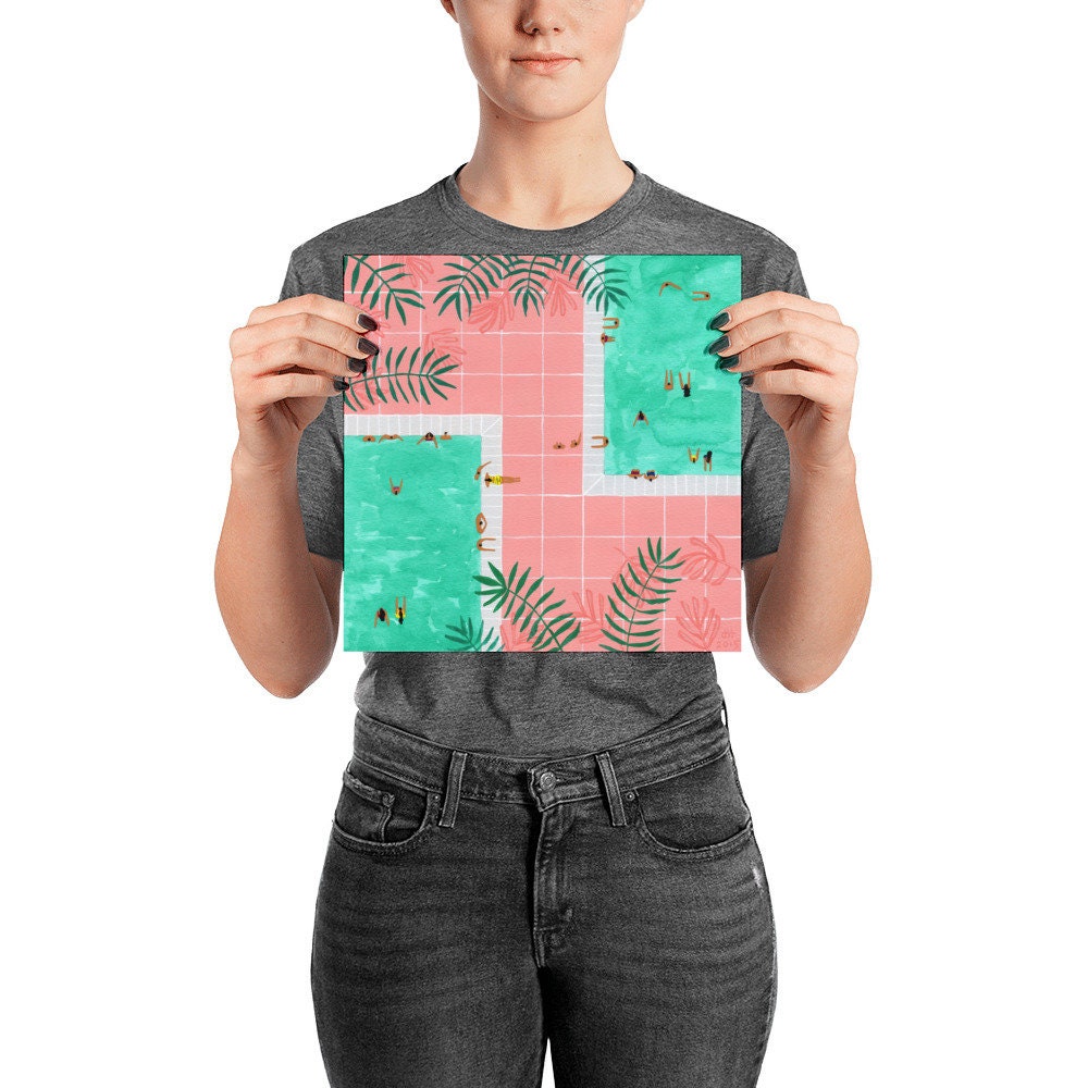 Art Print of Original Painting two Pools by Helo - Etsy