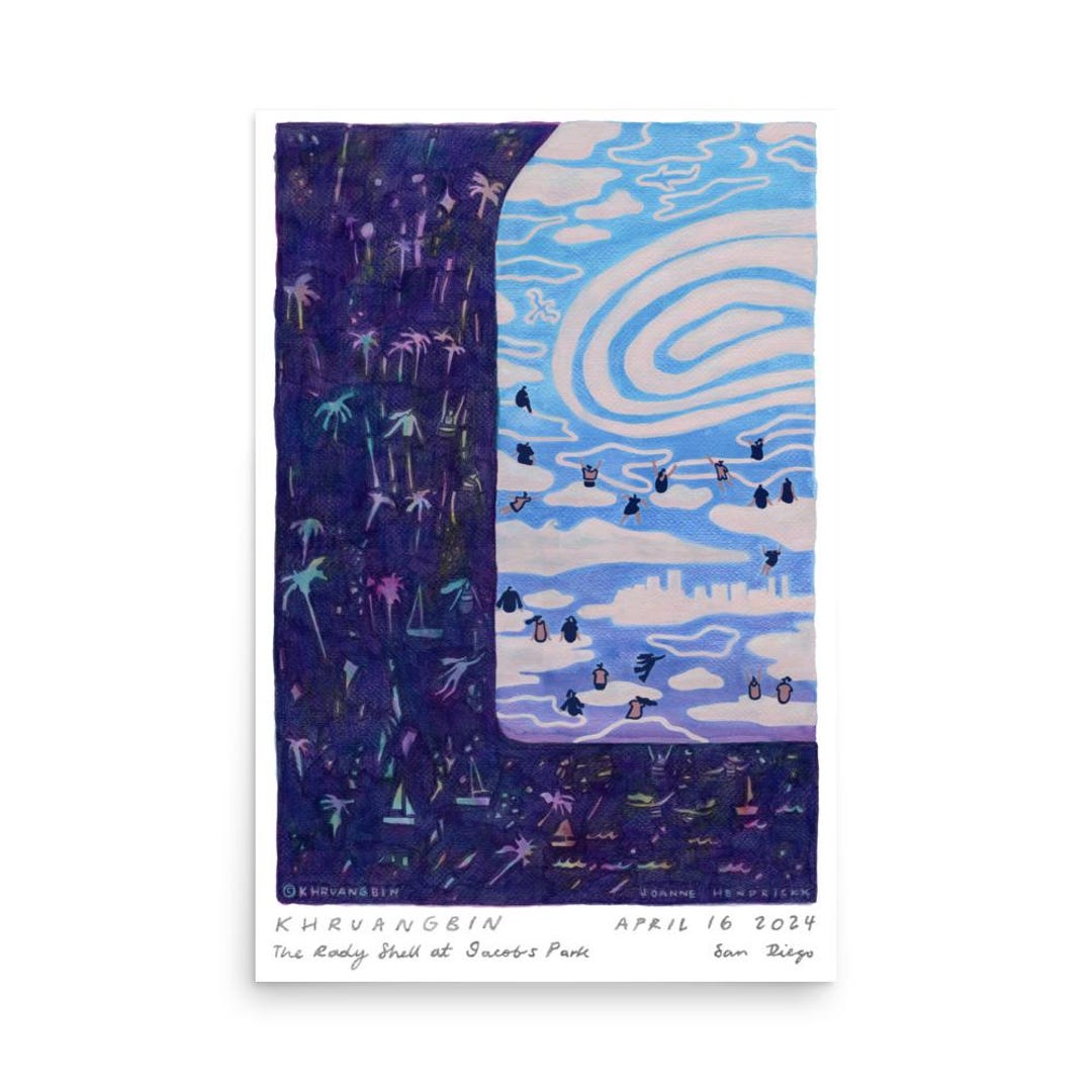 Large Original Painting of Khruangbin Poster - Free Shipping - Etsy