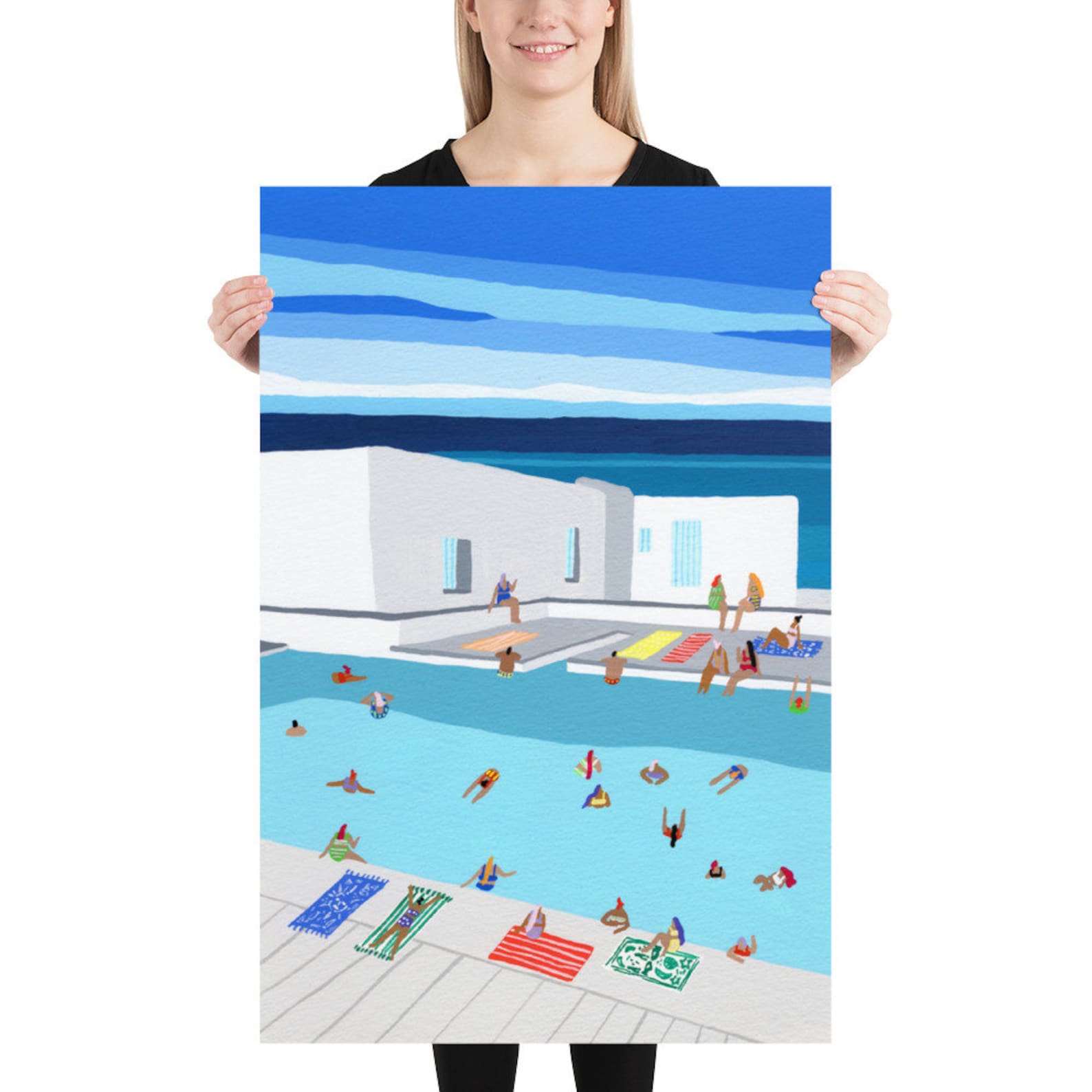 Art Print of Original Painting "greek Sun" - Wall Decor - Personalized ...