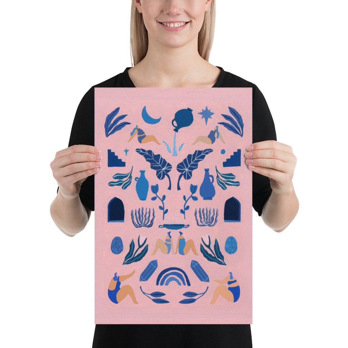 Art Print of Original Gouache Painting earth - Etsy