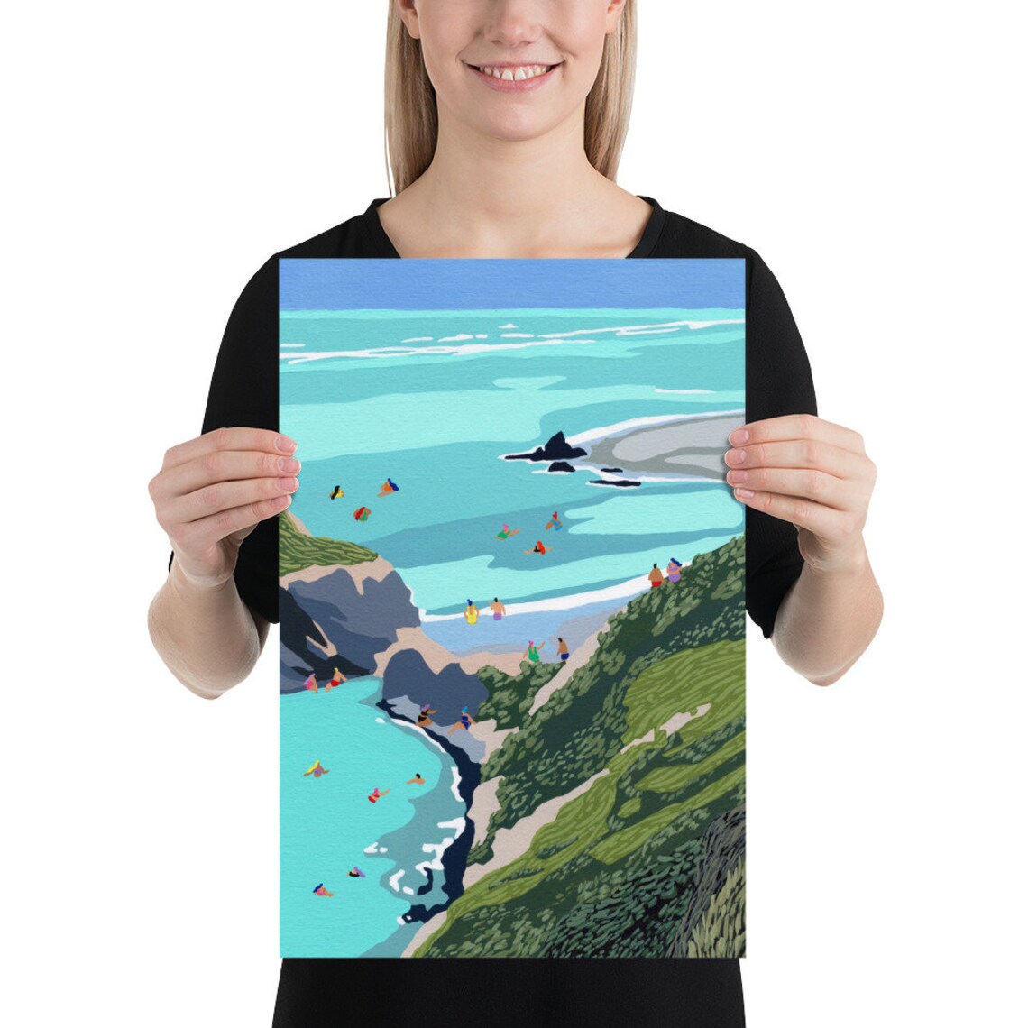 Art Print of Original Painting waitakere Ranges by - Etsy