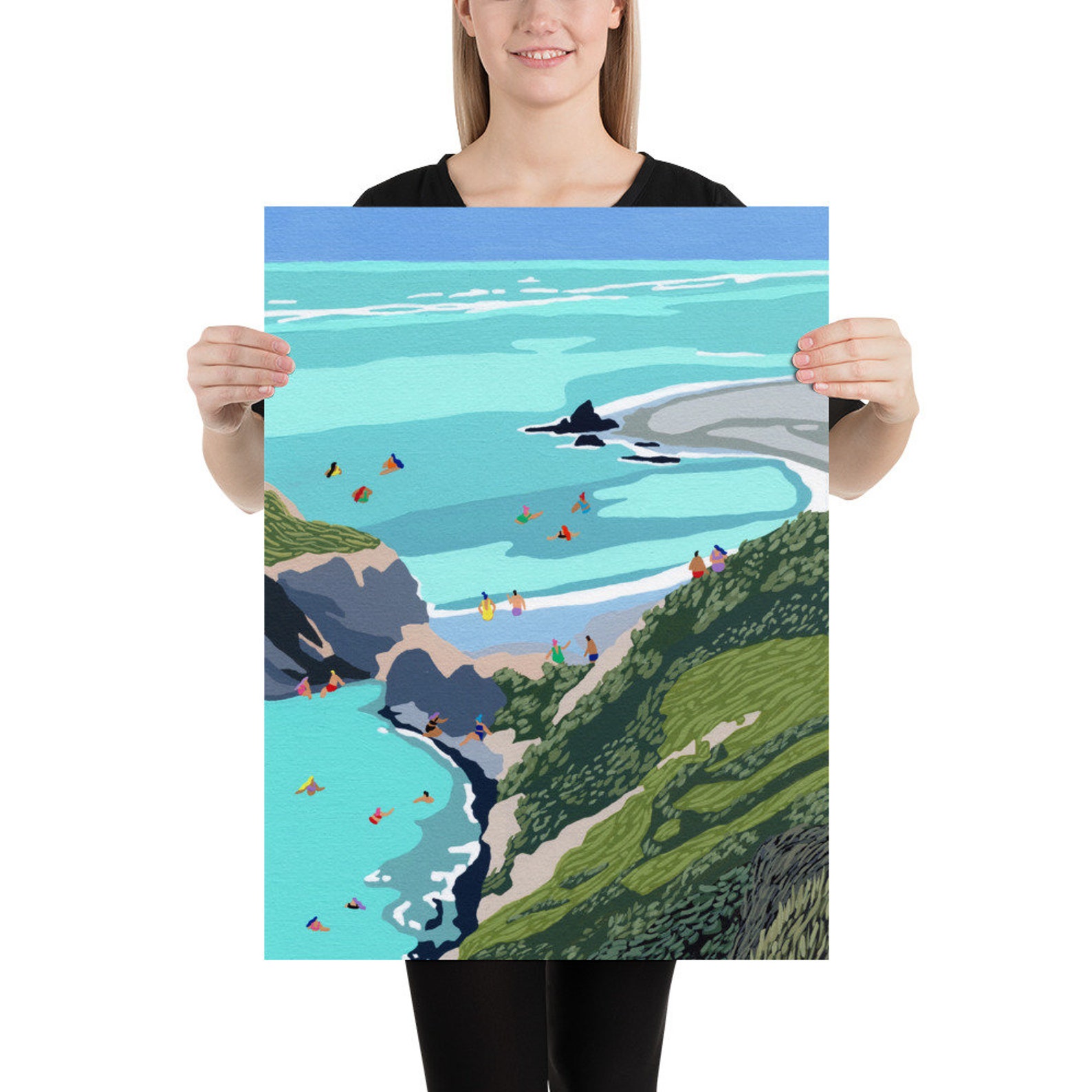 Art Print of Original Painting waitakere Ranges by - Etsy