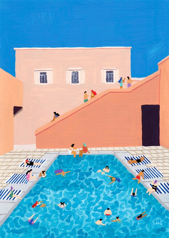 Art print of original painting Gathering | Etsy