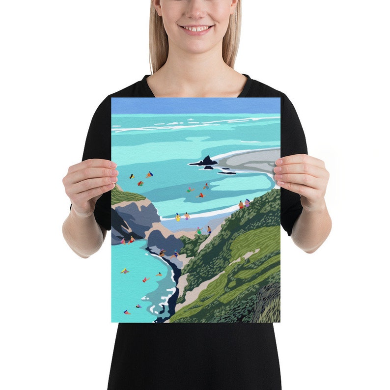 Art Print of Original Painting waitakere Ranges by - Etsy