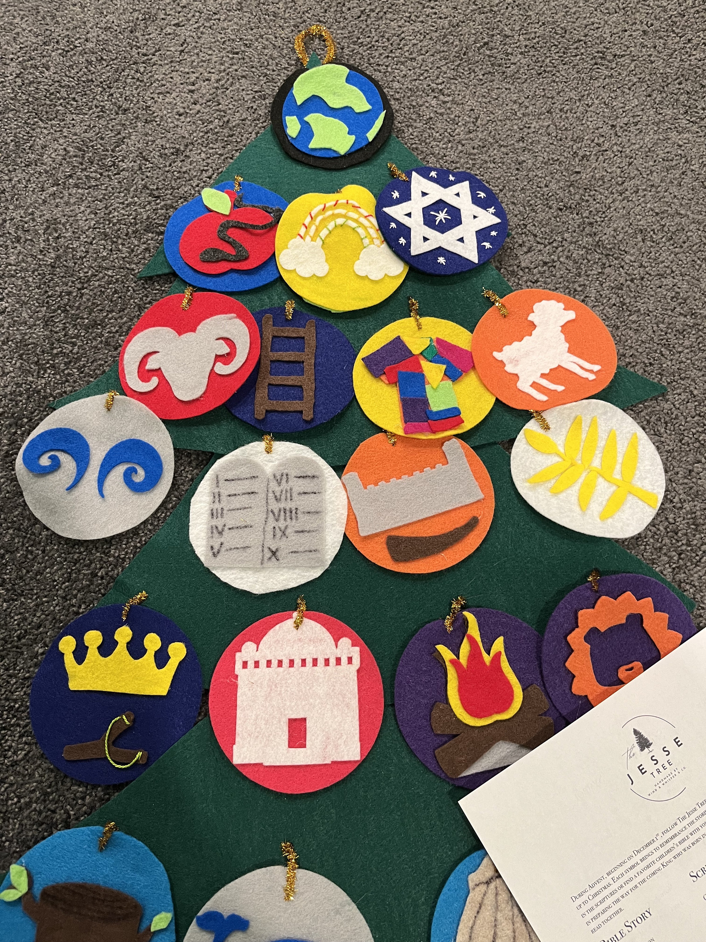 Jesse Tree Felt Story Ornaments - Etsy