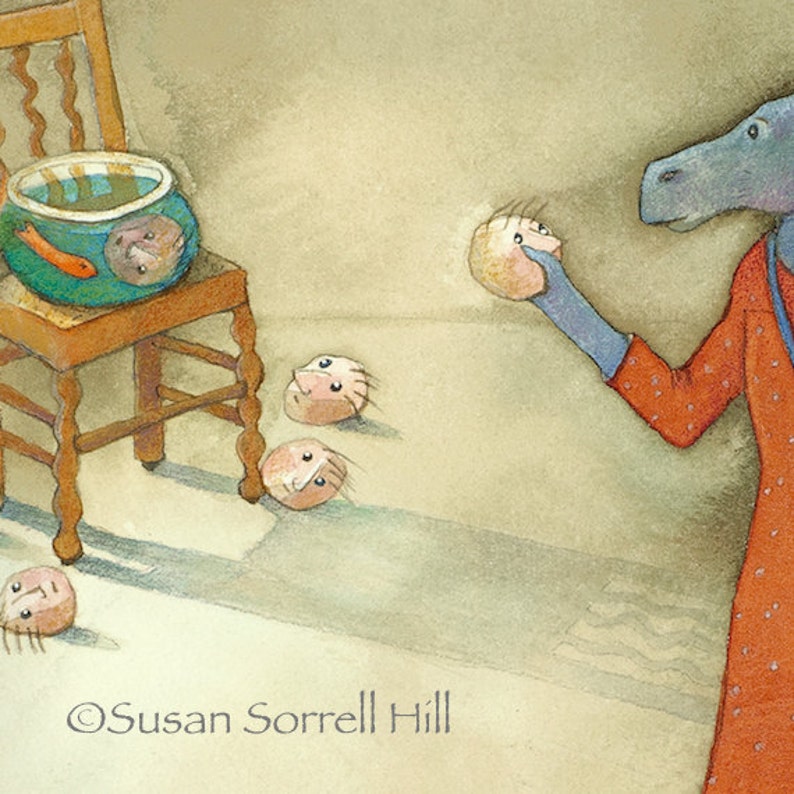 Head Tossing Original Watercolor Painting by Susan Sorrell - Etsy