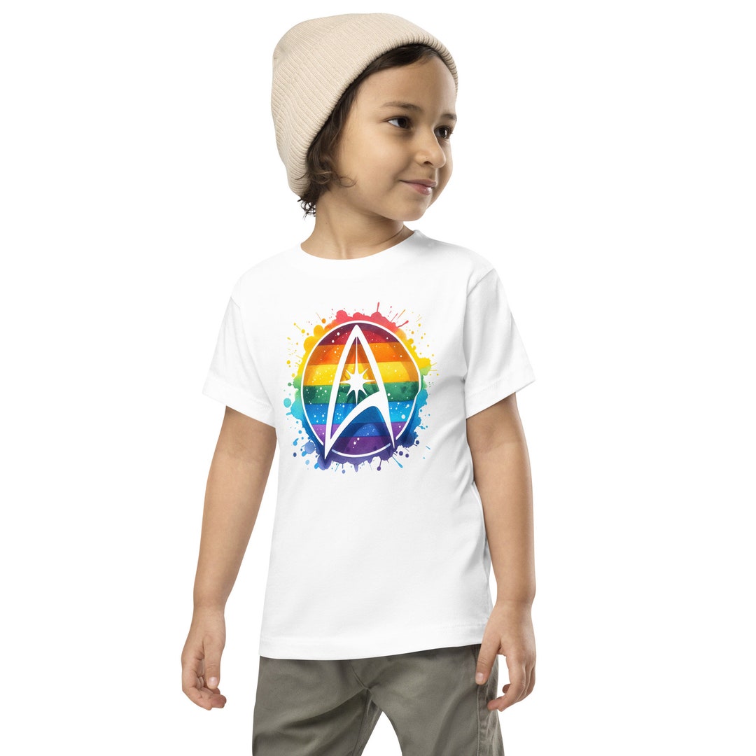 Geek Pride Insignia Toddler Shirt , Rainbow Geek Pride , Pride Scifi ...