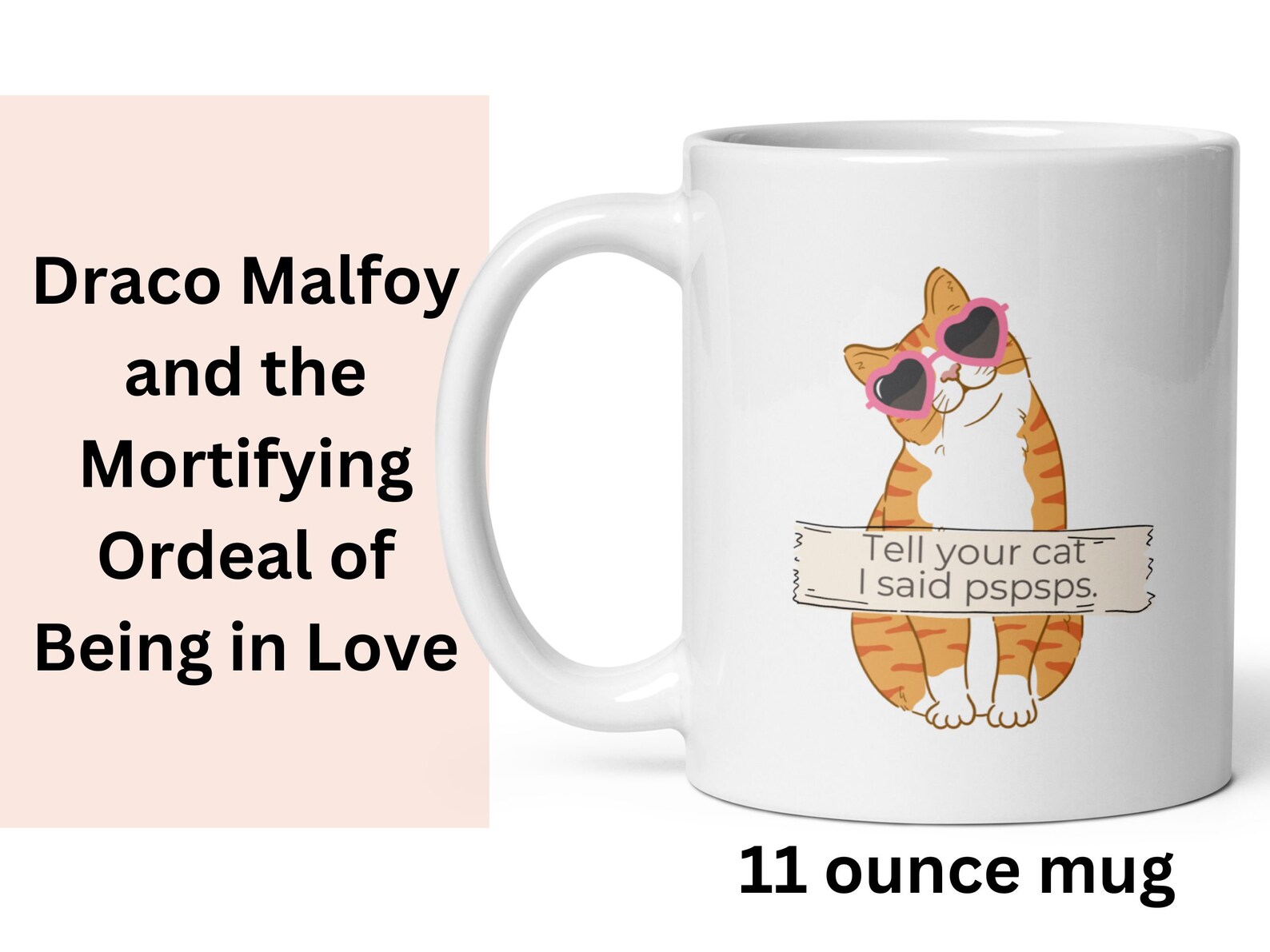 Dramione Mug - Quirky Crookshanks "tell Your Cat Pspsps" Mug - Unique ...