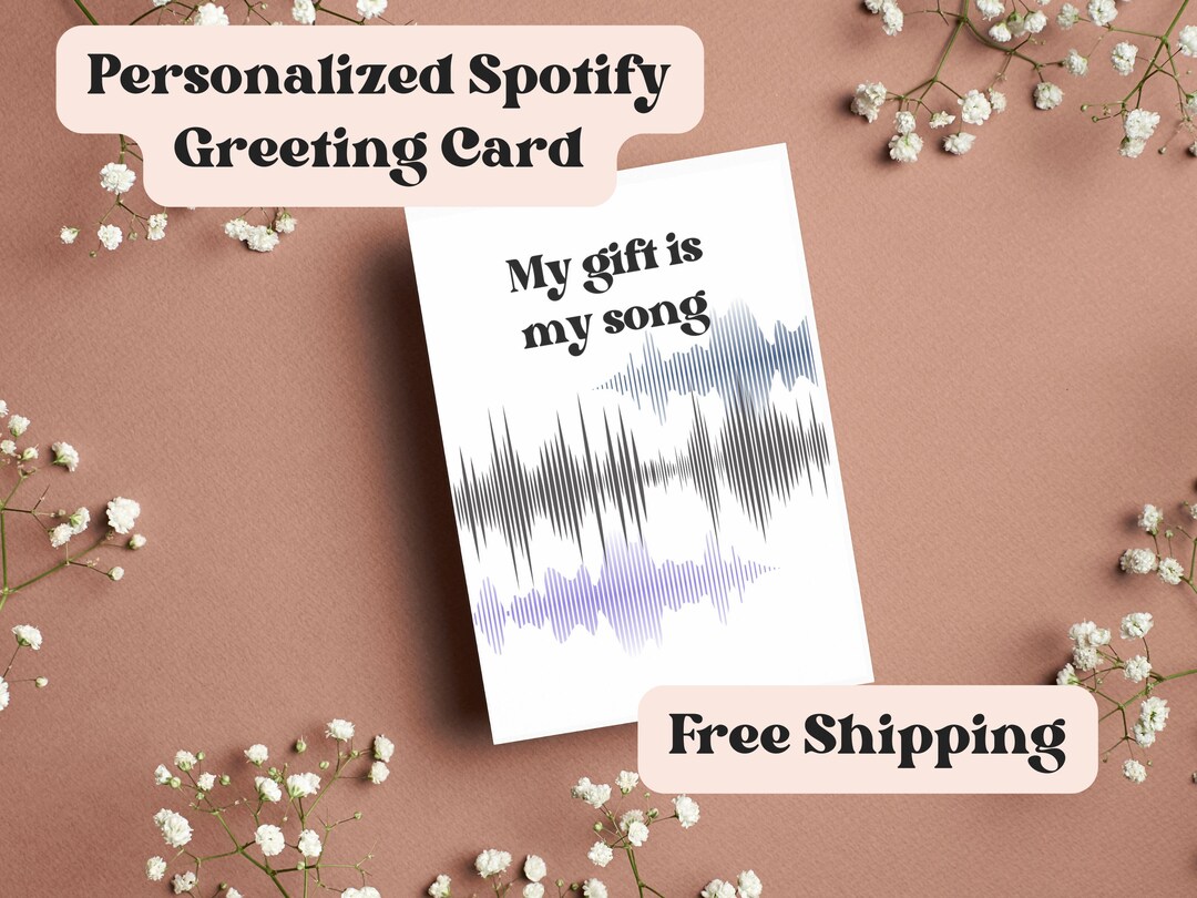 Personalized Anniversary Card , Our Song , Spotify Greeting Card ...