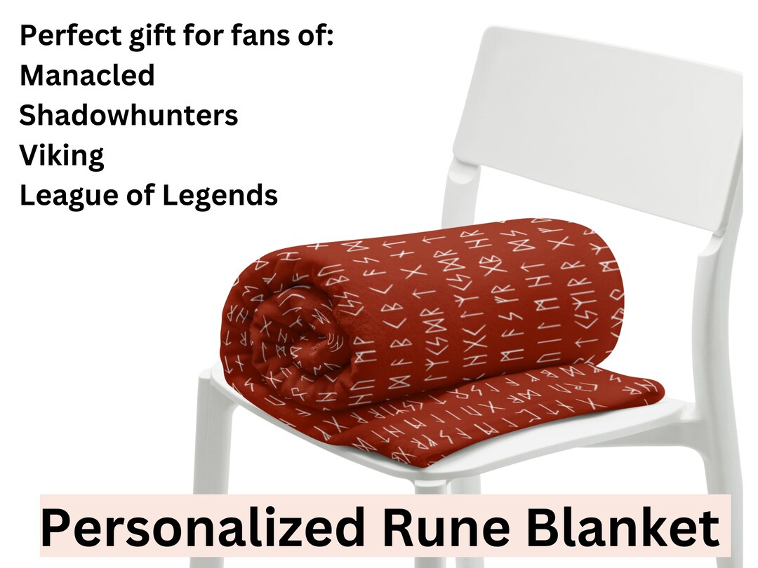 Personalized Runes Blanket Perfect for Manacled and Harry Potter Fans ...