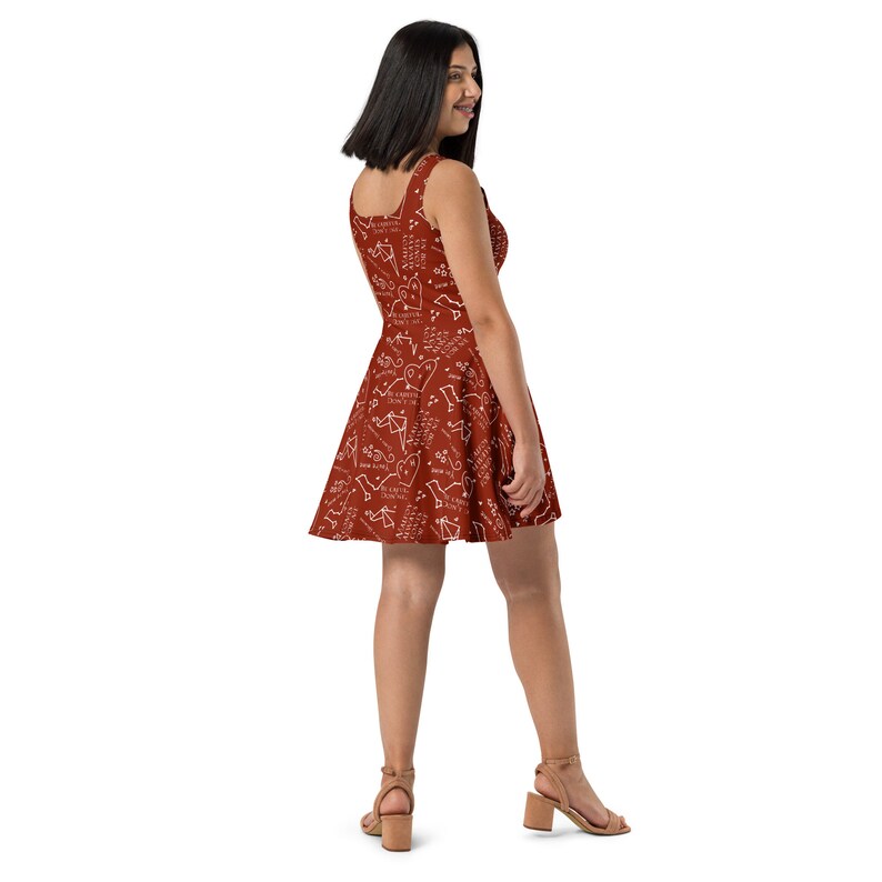 Customizable Manacled Dramione Skater Dress - Red & Personalized Colors ...