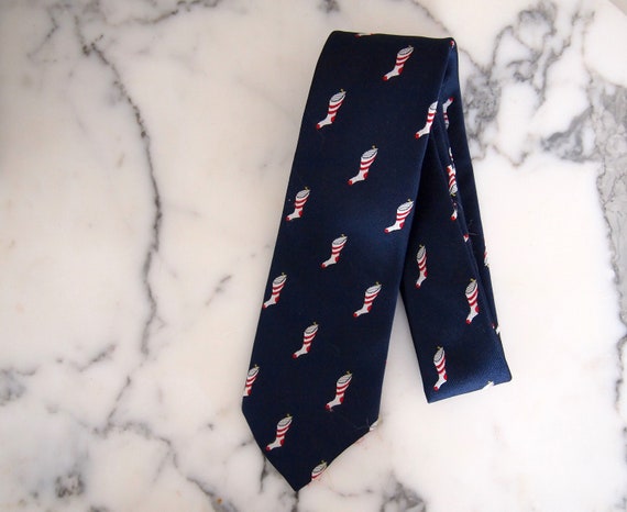 Vintage 60s Sackowitz Sock Skinny Tie - Gem