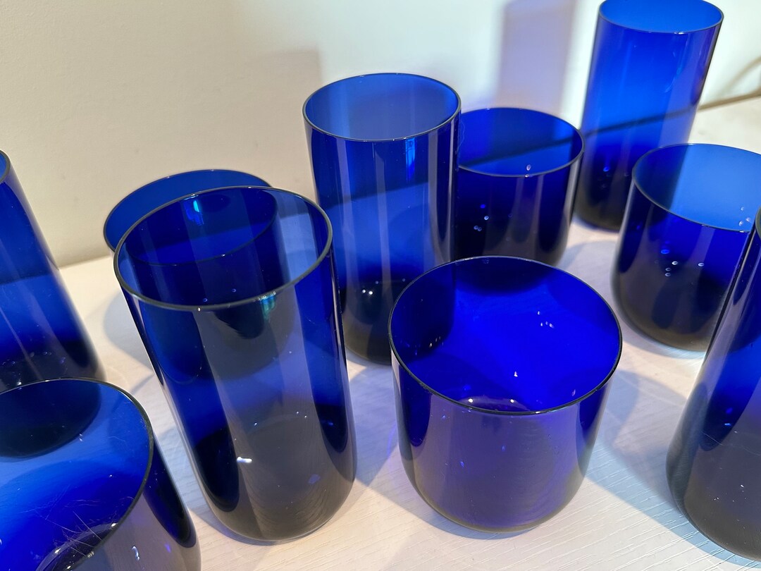 Cobalt Blue Cocktail Glasses Set of 5 or 10 - Etsy