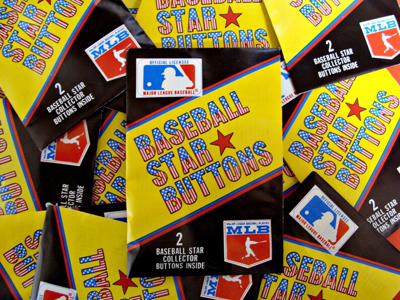 1992 / Major League Baseball / MLB / Baseball Star Buttons / Made in ...