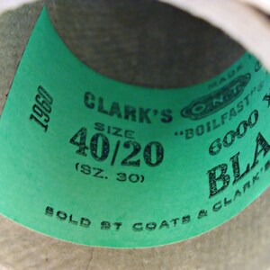 Clark's Dual-duty Thread / BLACK / O.N.T. / Dacron Core / Cotton Wrap ...