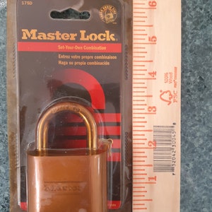 1999 / Master Lock 175D / Set Your Own Combination / Includes ...