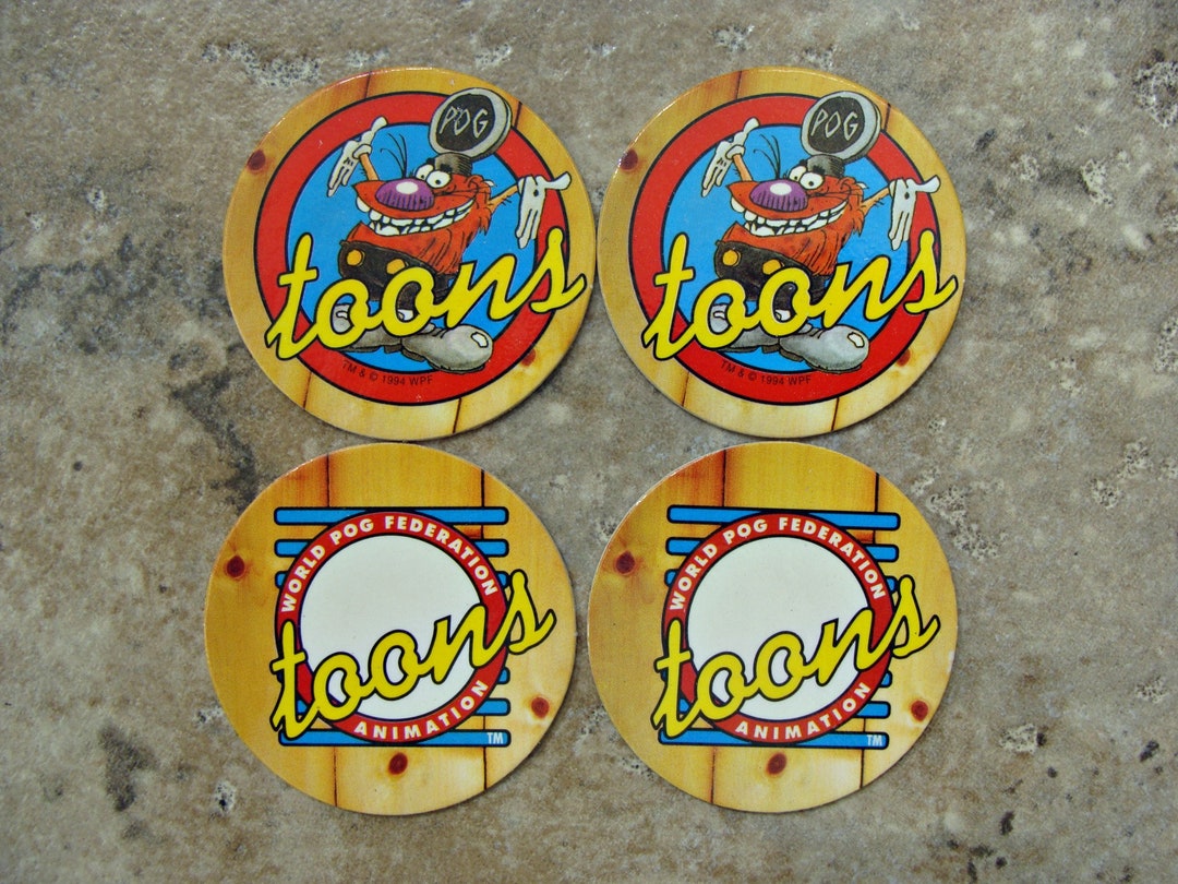 1994 / Two (2) Pogman Toons # 69 & Two (2) Toons #68 / World Pog ...