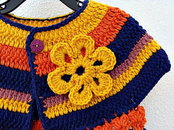 Crochet Urban Girl Cropped Cardi | Etsy