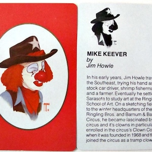 Congress Playing Cards Circus Clowns by Jim Howle Double Deck Features ...