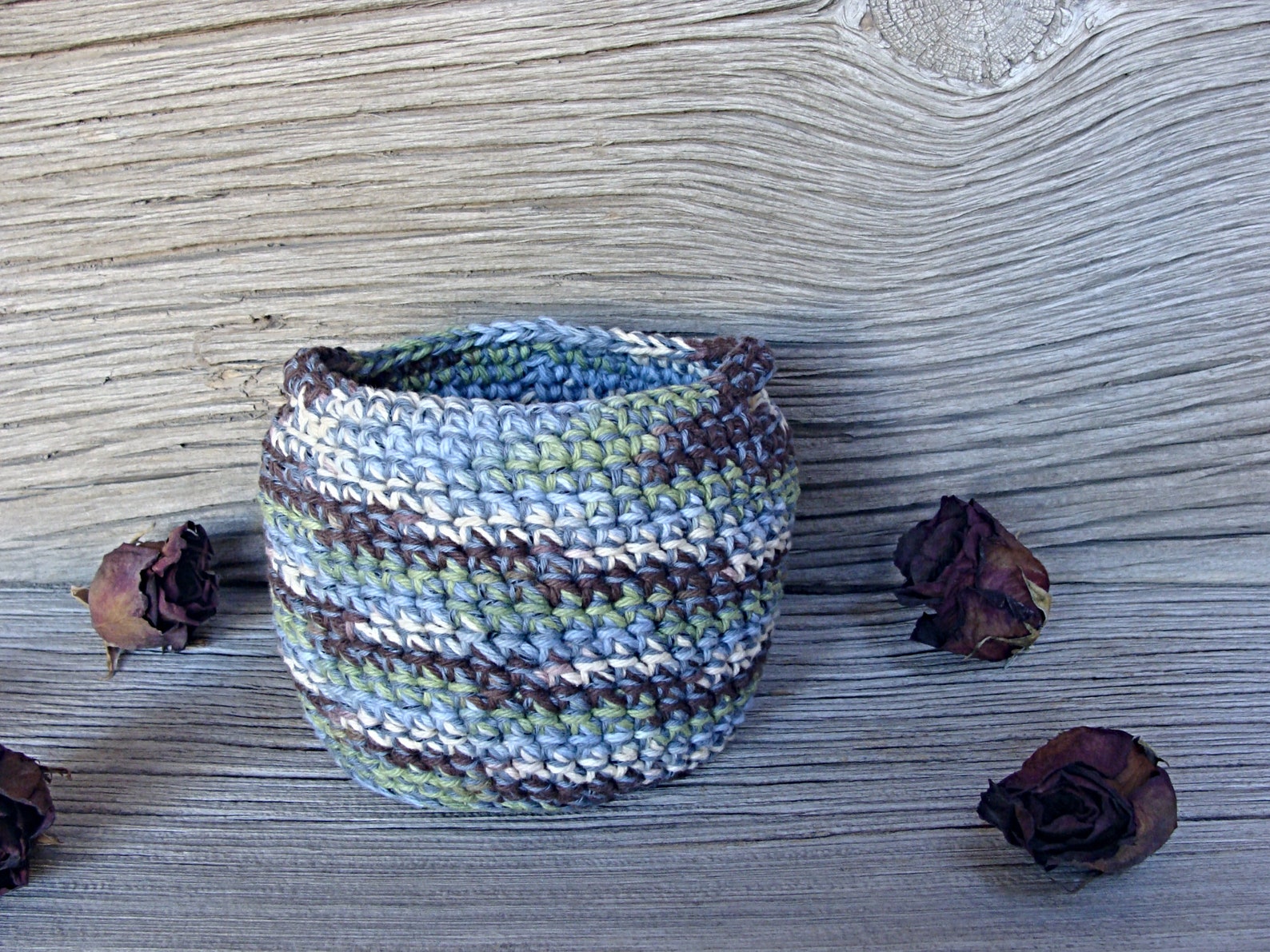 Two Baskets / Gift Basket Set / Handmade / Shades of Blue | Etsy