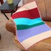 Cozy Lap Blanket / Colorful Crochet Throw / Washable / One of - Etsy