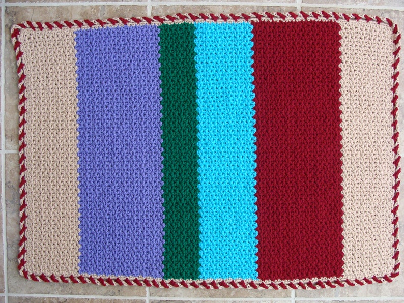 Cozy Lap Blanket / Colorful Crochet Throw / Washable / One of - Etsy