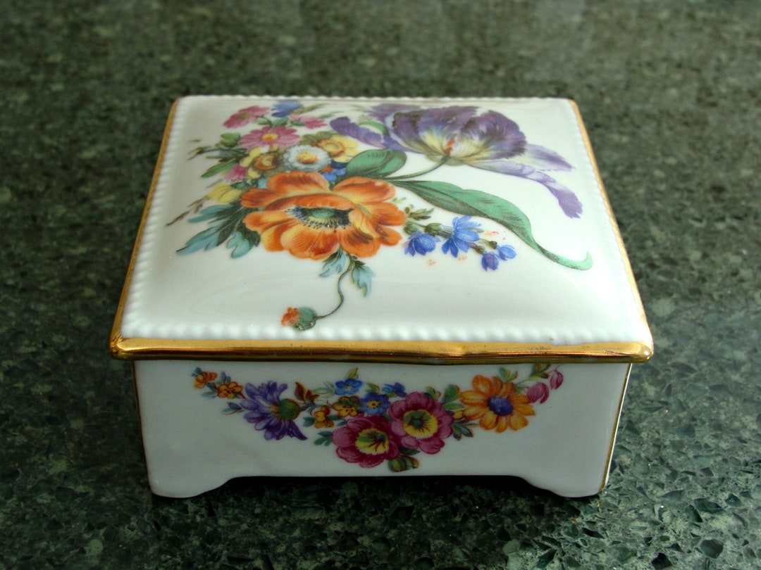 Vintage / Trinket Box / Germany / Porcelain / Maker Marked & Numbered ...