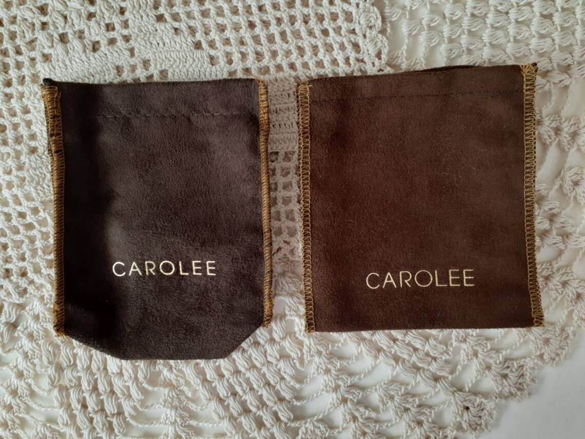 Vintage / CAROLEE / Genuine CAROLEE Jewelry Presentation Pouches / Two ...