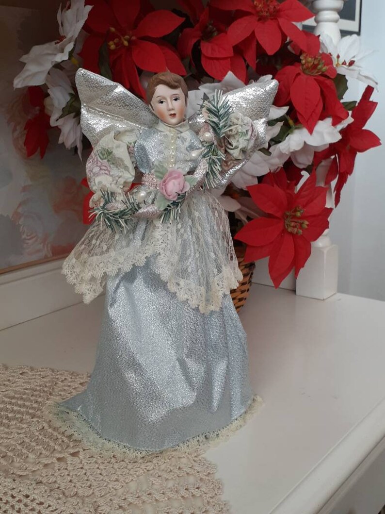1980's / Victorian Style Angel Tree Topper / Vintage - Etsy