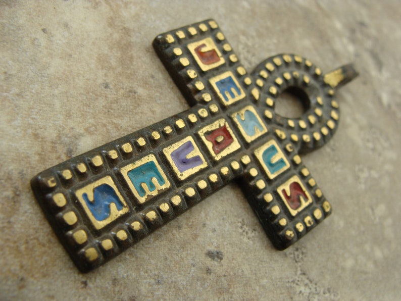 1969 / JESUS SAVES / Ankh Cross / C Terra Sancta Guild / Made - Etsy