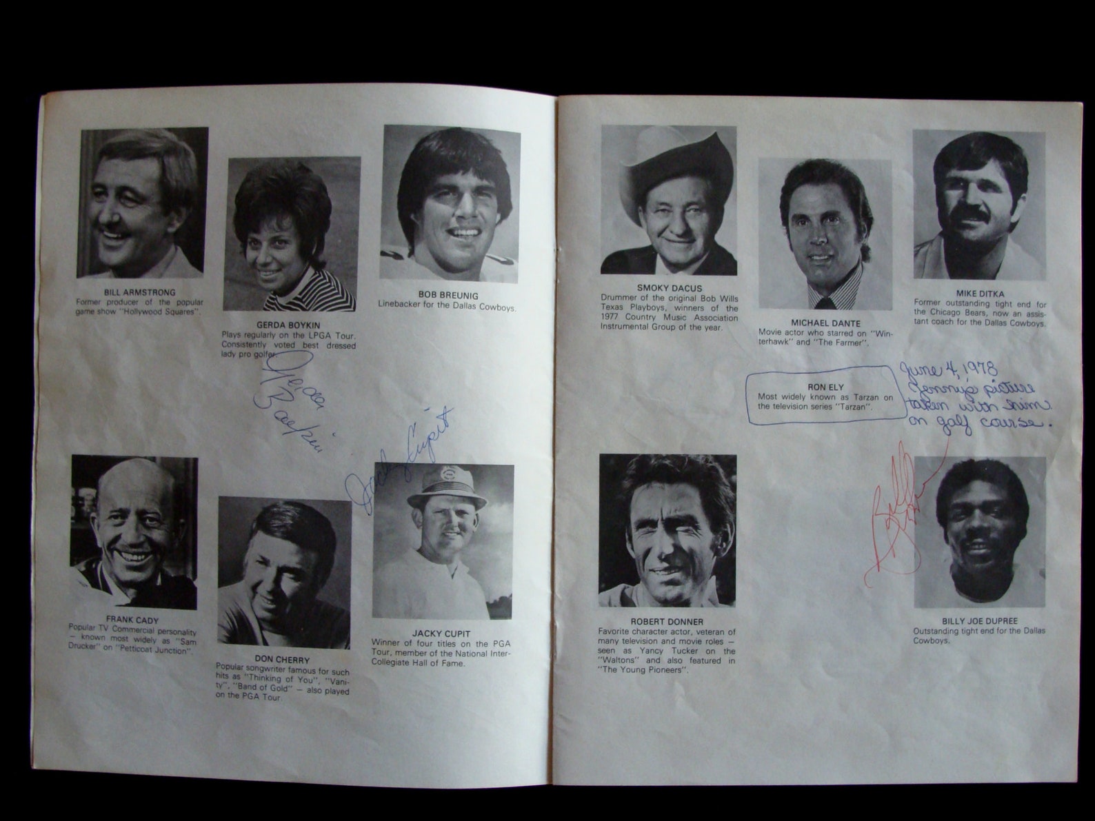 1978 / Charley Pride / Golf Fiesta / Autograph Collection / Fund Raiser ...