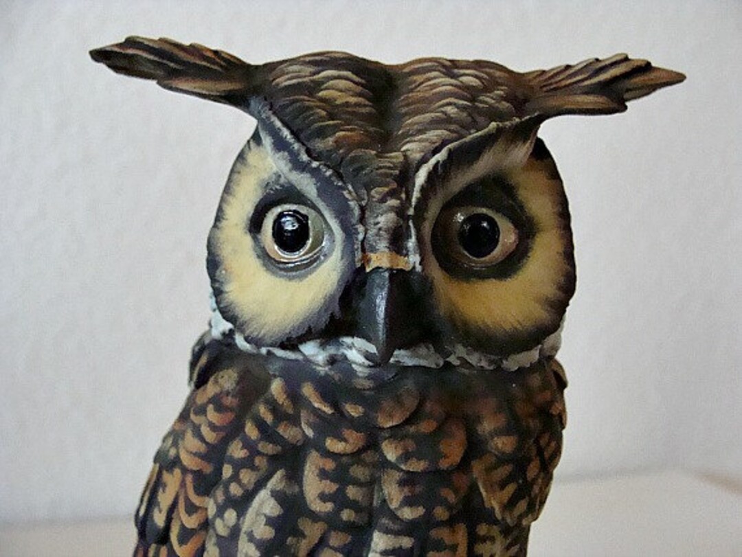 Vintage Italian Owl Figurine Italy Signed by Artist - Etsy