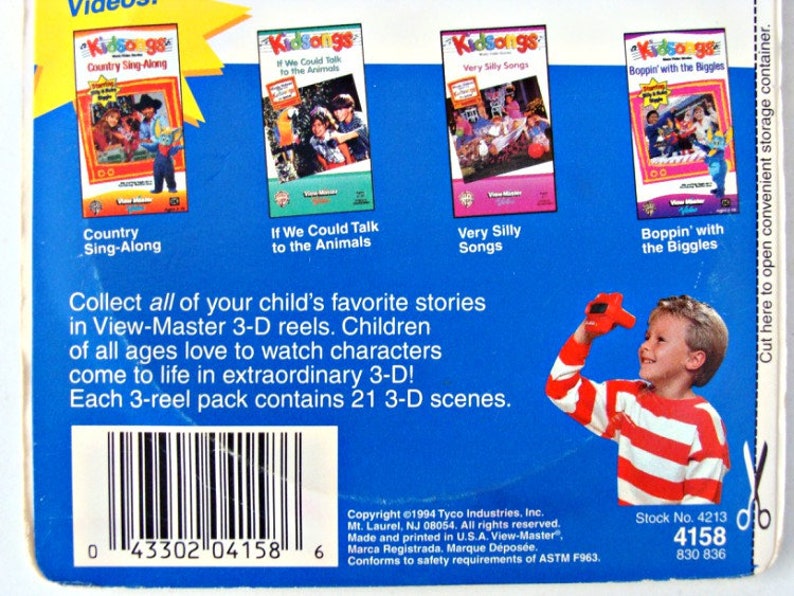 1994 / TYCO / View Master 3-D / Kidsongs / Factory Sealed / - Etsy