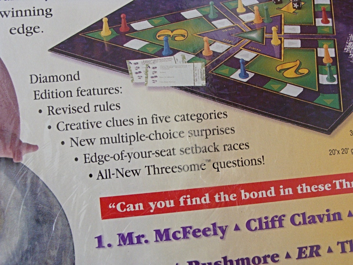 1998 / TRIBOND / Board Game / Diamond Edition / All New | Etsy