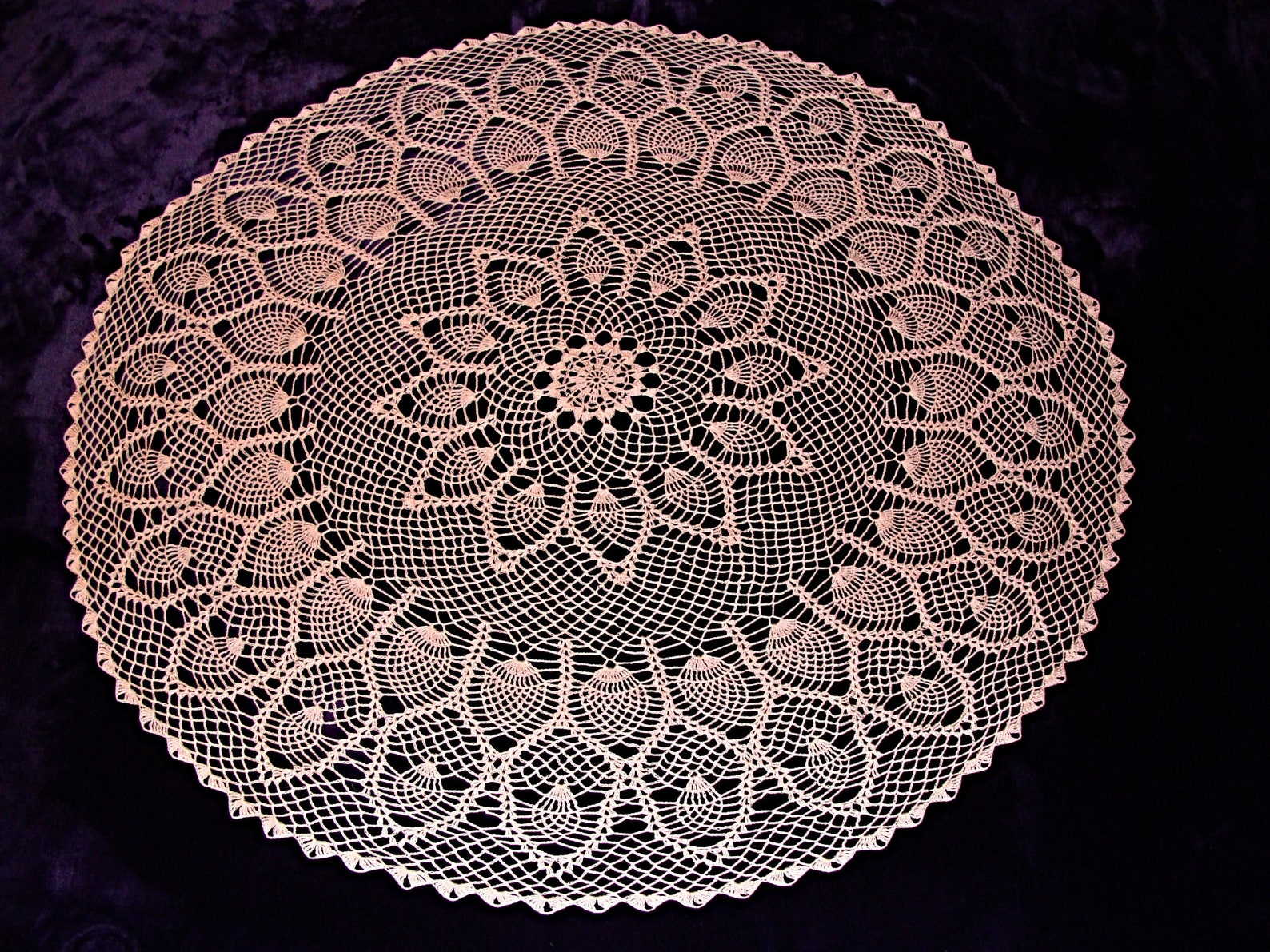 BABY PINK / 33 Round Doily / Handmade / Baby Shower / - Etsy