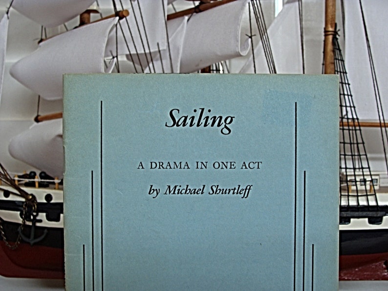 1977 / Sailing / A Drama in One Act / Michael Shurtleff / - Etsy