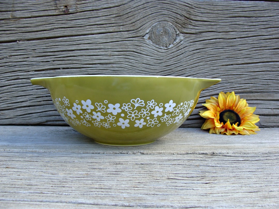 1970s / PYREX / Crazy Daisy / Spring Blossom / Nesting Bowl / 4 QT ...
