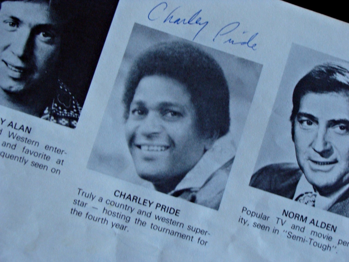1978 / Charley Pride / Golf Fiesta / Autograph Collection / Fund Raiser ...