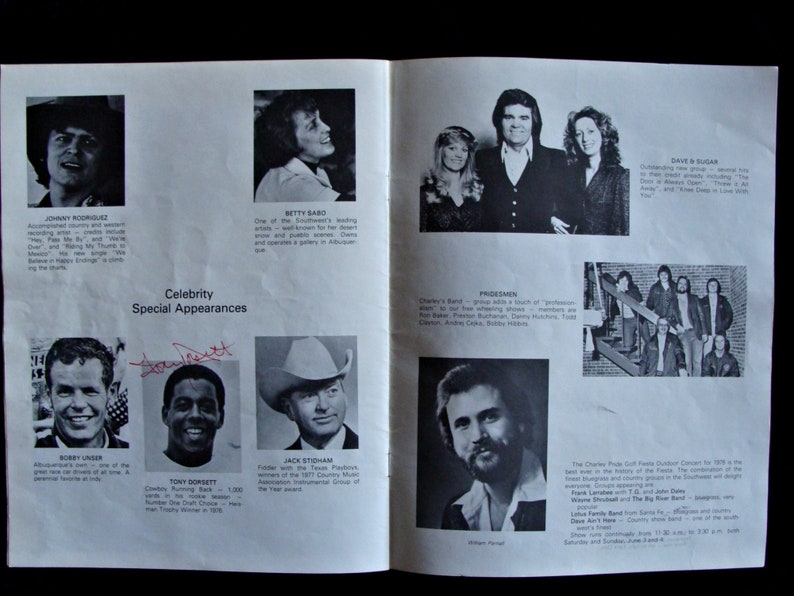 1978 / Charley Pride / Golf Fiesta / Autograph Collection / Fund Raiser ...