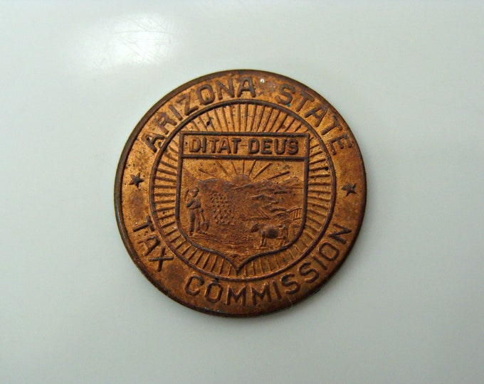 1937 - 1940 / ARIZONA STATE / State Tax Token / 1 (one) Mill / Copper ...